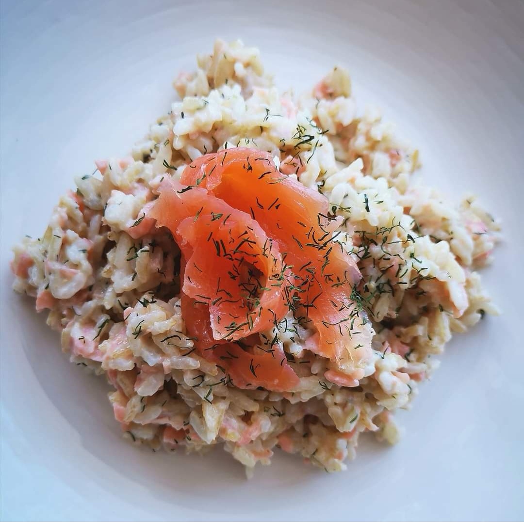 Risotto integrale al salmone - MICHELA MORELLI